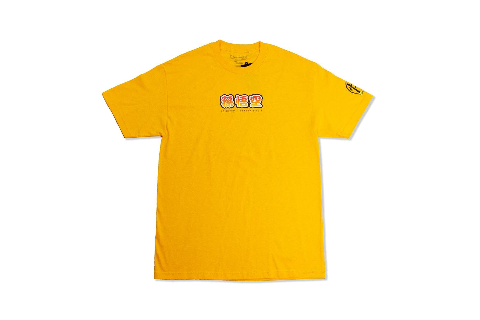 Primitive Goku Saiyan Style Yellow Tee - GLAB.VN