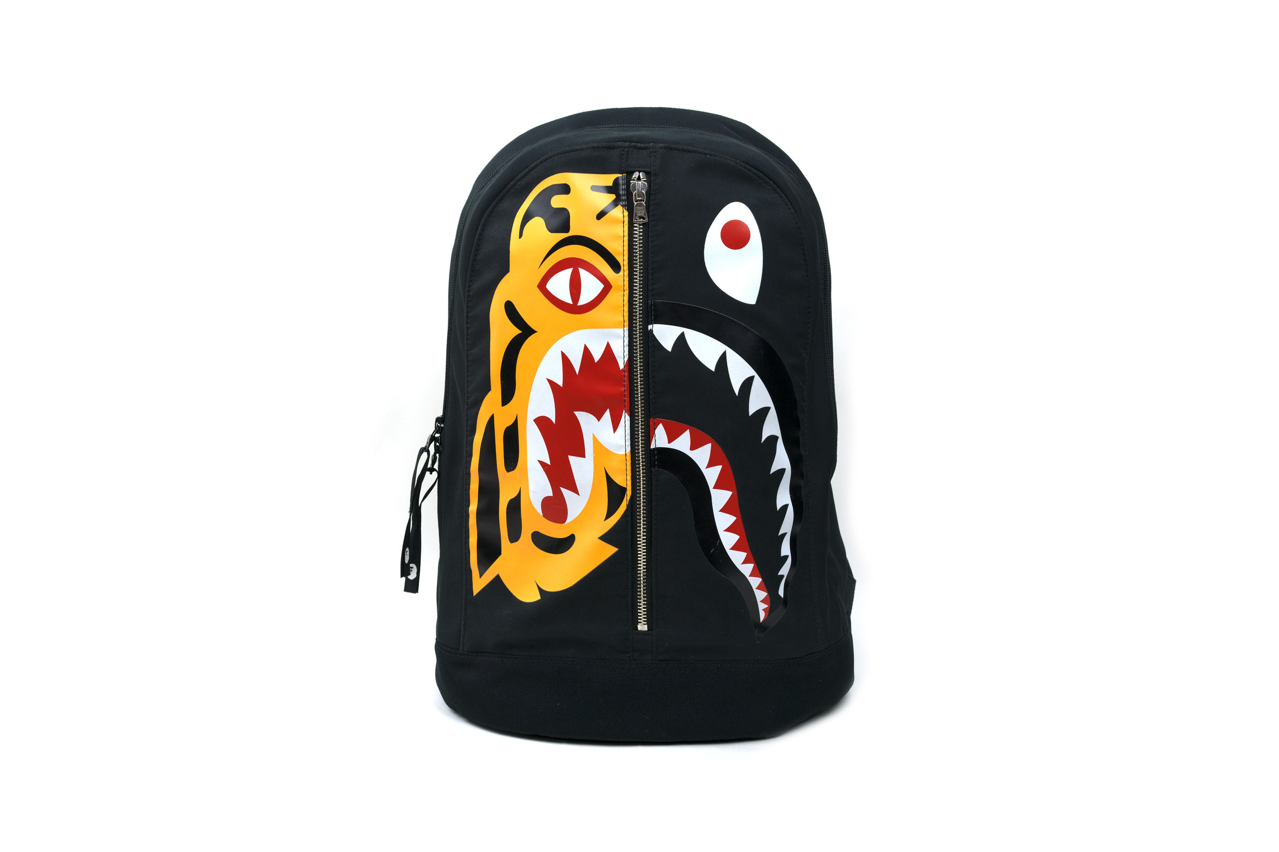 Bape Tiger Shark Backpack Black - GLAB.VN
