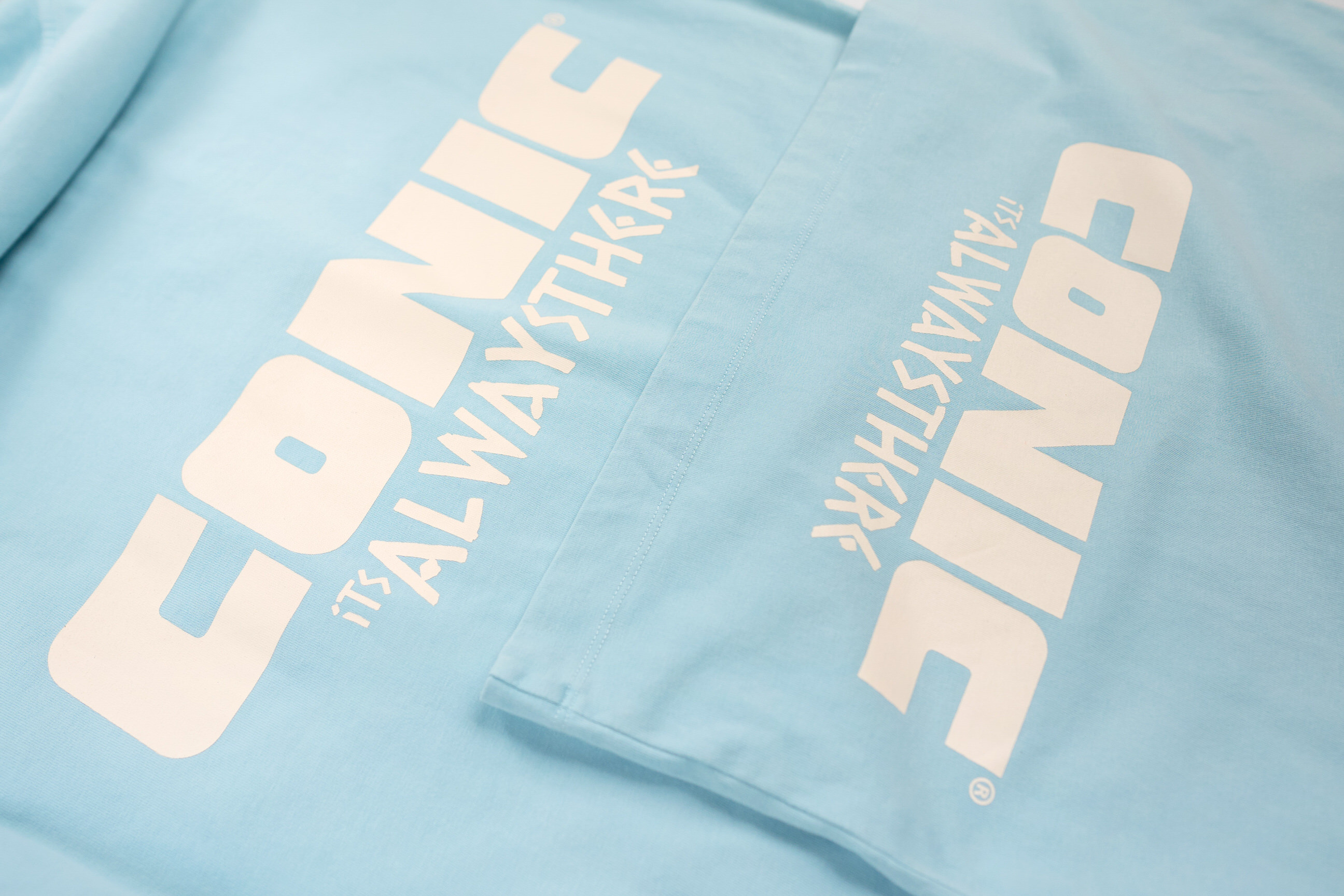 CONIC DD Coral Baby Blue Tee - GLAB.VN