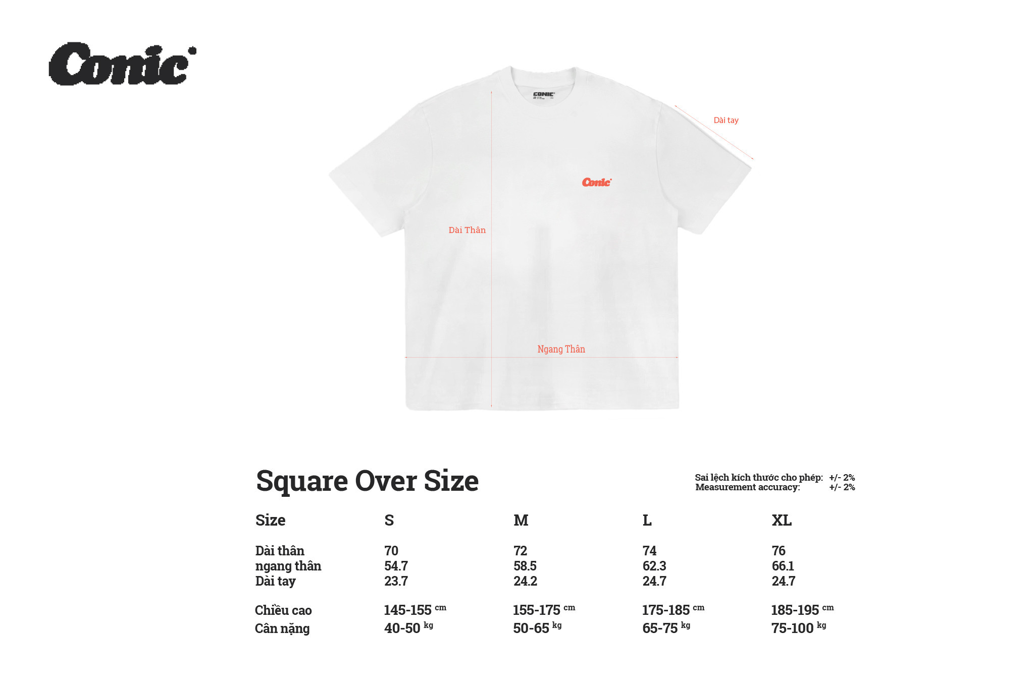 CONIC DD Coral Baby Blue Tee - GLAB.VN