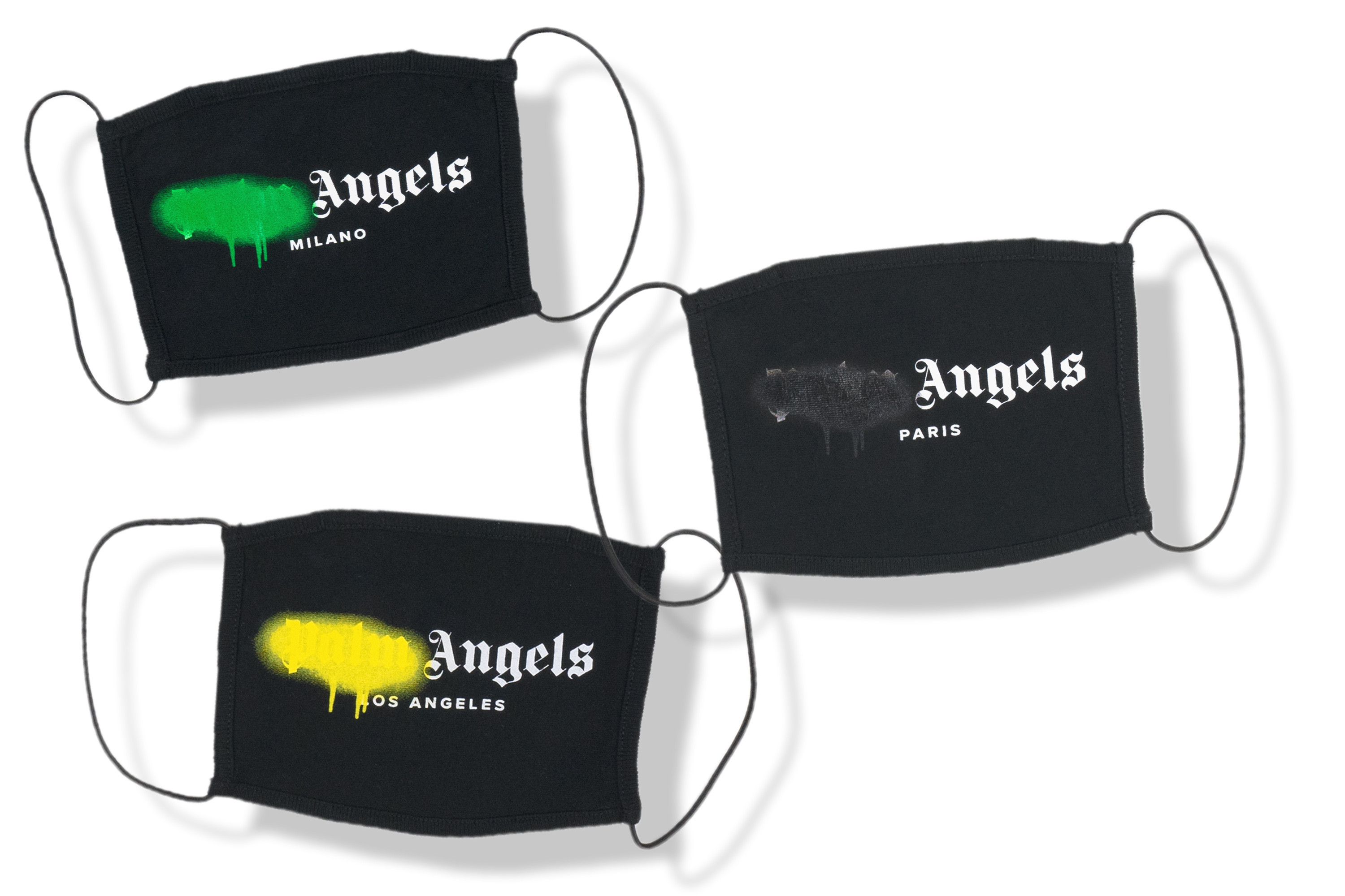 Palm Angels Mask LA Sprayed Logo Black - GLAB.VN