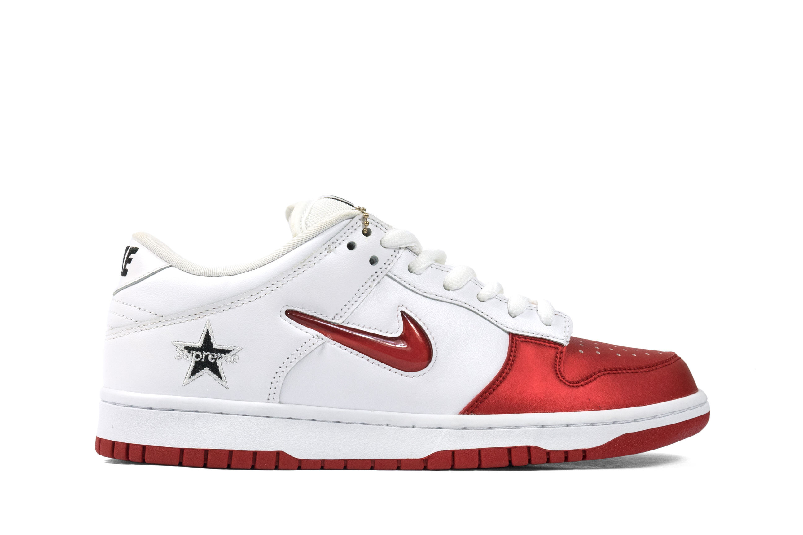 Nike SB Dunk Low Supreme Jewel Swoosh Red - GLAB.VN