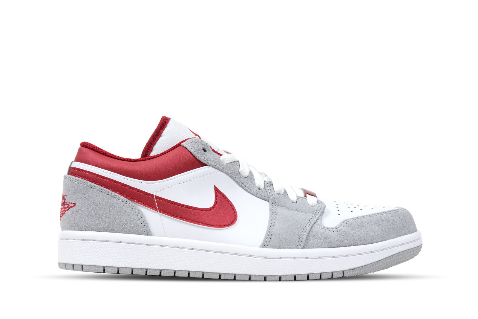 Air Jordan 1 Low SE Light Smoke Grey Gym Red - GLAB.VN