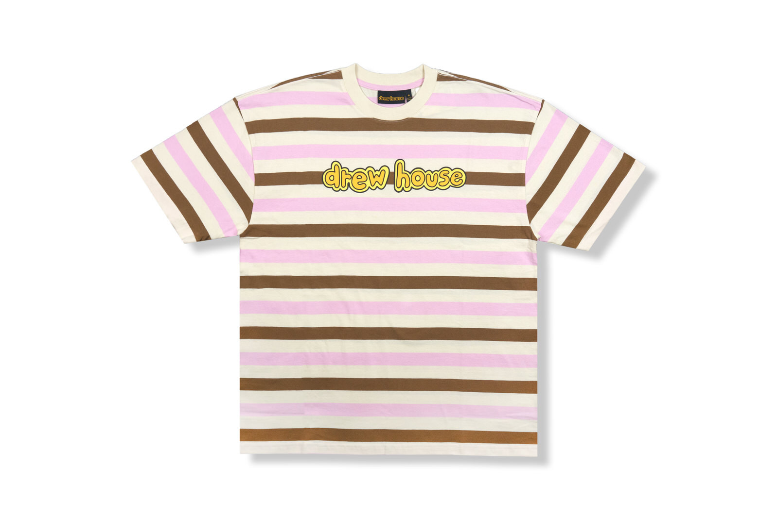 DREW HOUSE CARTOON FONT SS TEE NEOPOLITIAN STRIPE - GLAB.VN