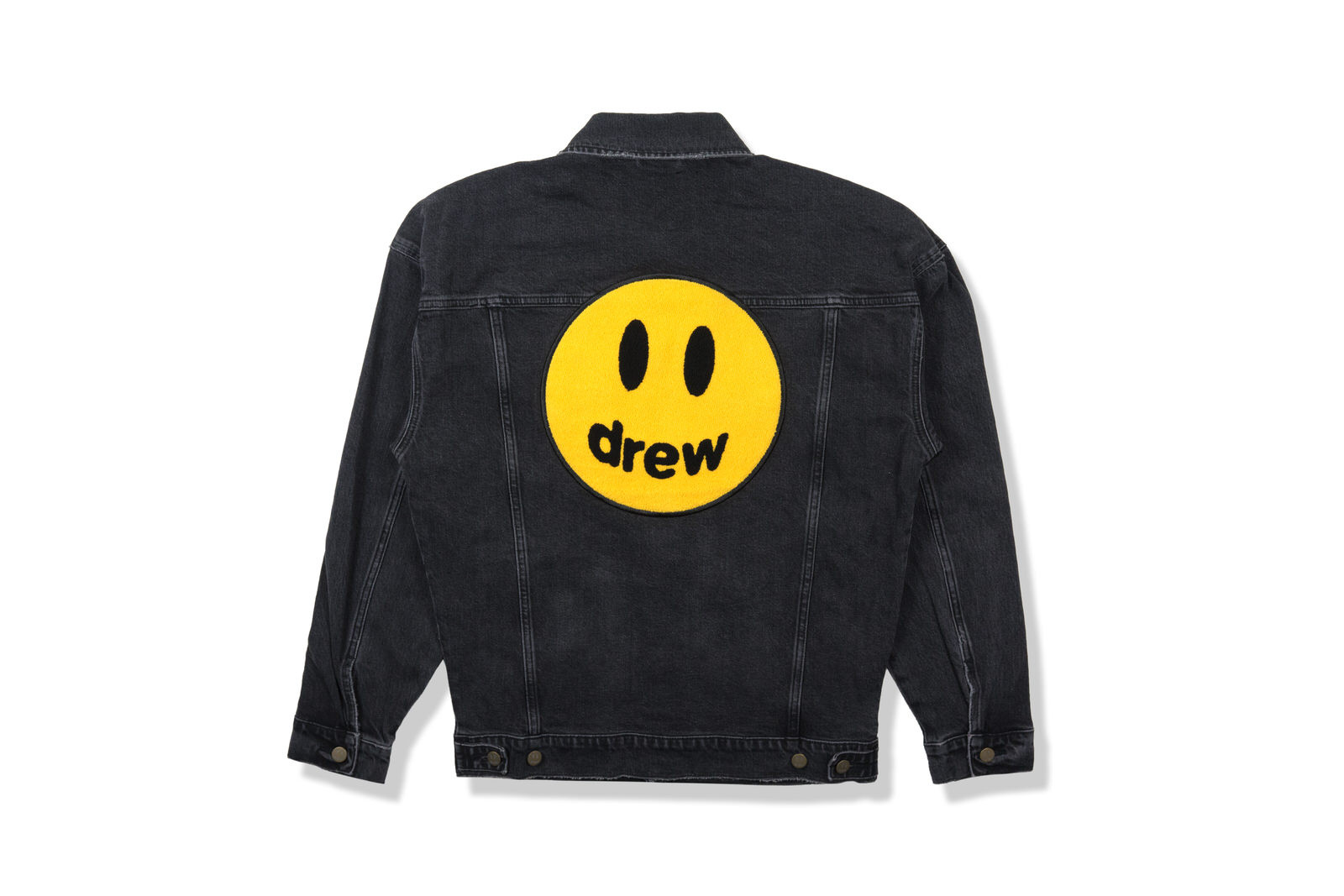 Drew House Chenille Mascot Patch Trucker Jacket Black - GLAB.VN