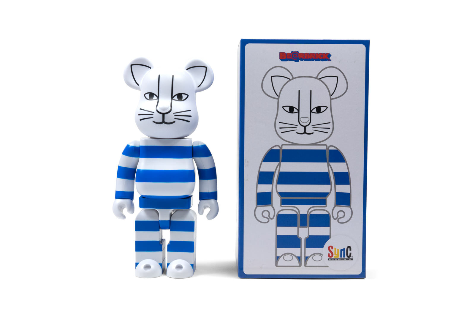 Medicom x SYNC x Lisa Larson Mikey 400% Bearbrick Blue - GLAB.VN