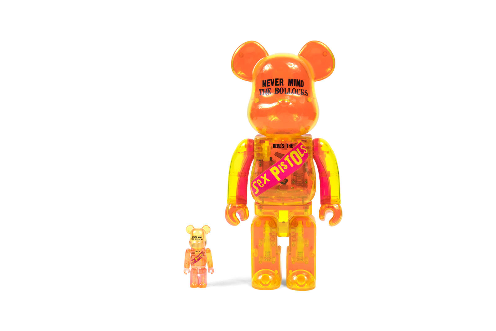 Bearbrick X Sex Pistols Clear Version 400 And 100 Glab Vn