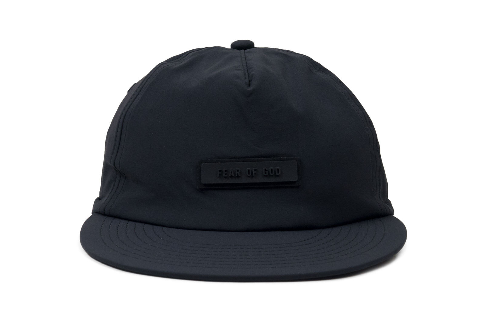 Fear of God Essentials Baseball Cap Jet Black - GLAB.VN