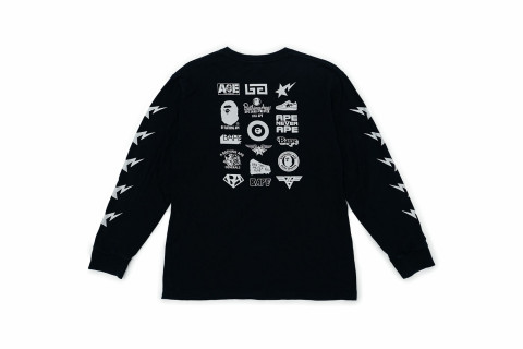 Bape Star Long Sleeve Black - GLAB.VN