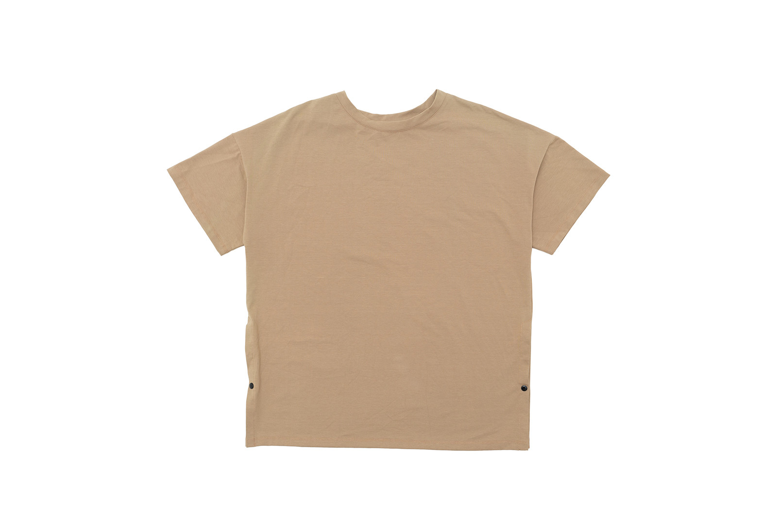 Headless Side Split Tee Tan - GLAB.VN