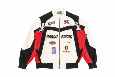Harsh And Cruel Racing White Jacket - GLAB.VN