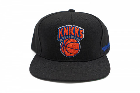 Mitchell & Ness Knicks Chain Stitch Fitted Black - GLAB.VN